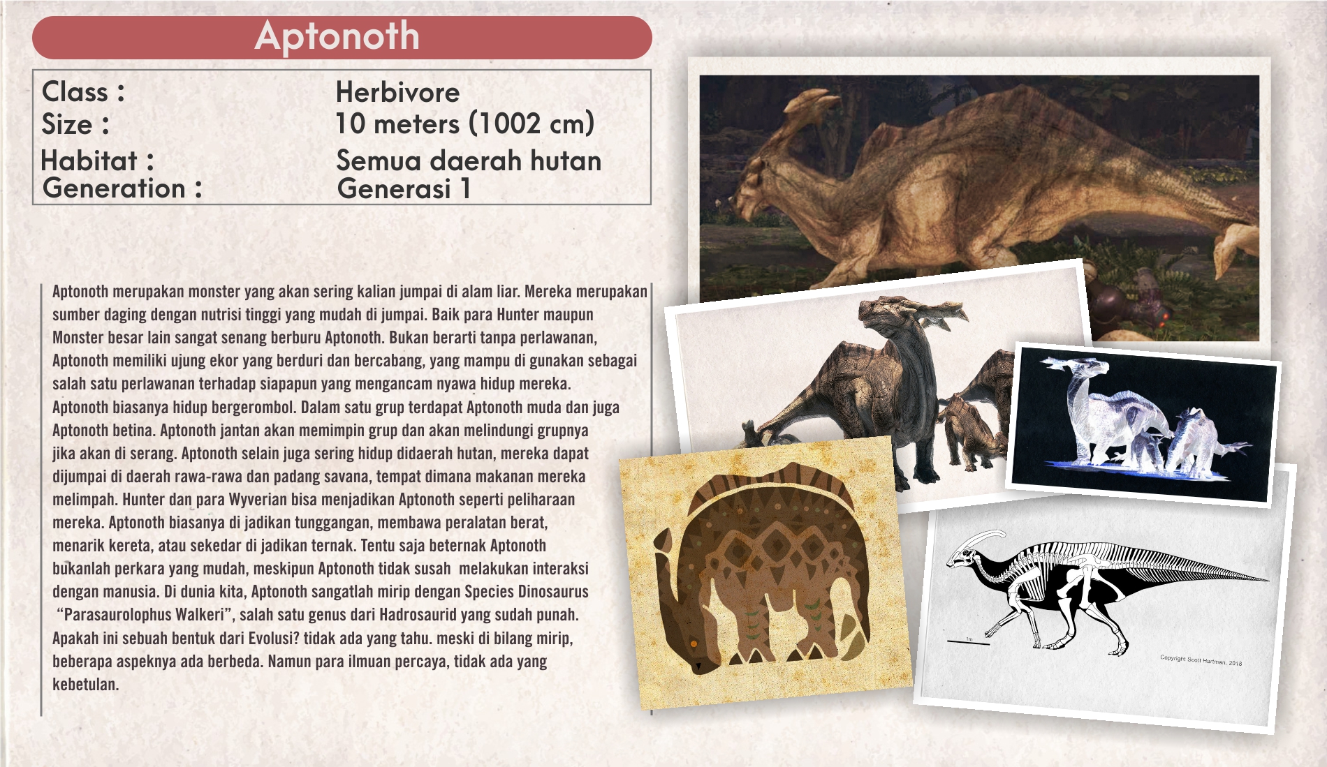 Aptonoth, spesies baru atau sebuah Re-Evolusi