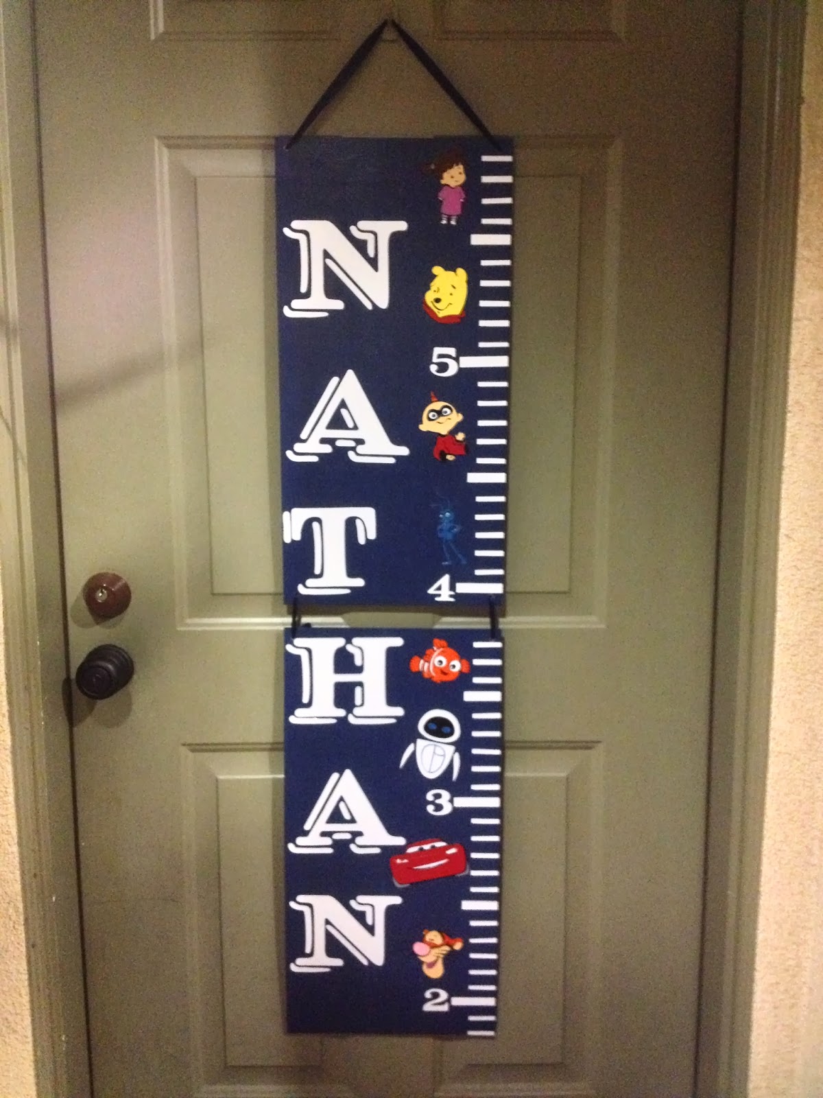 Special Delivery by Jackie: Personalized Disney Growth Chart