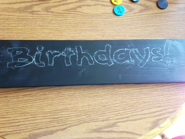 Digital Meanderings: Birthday board