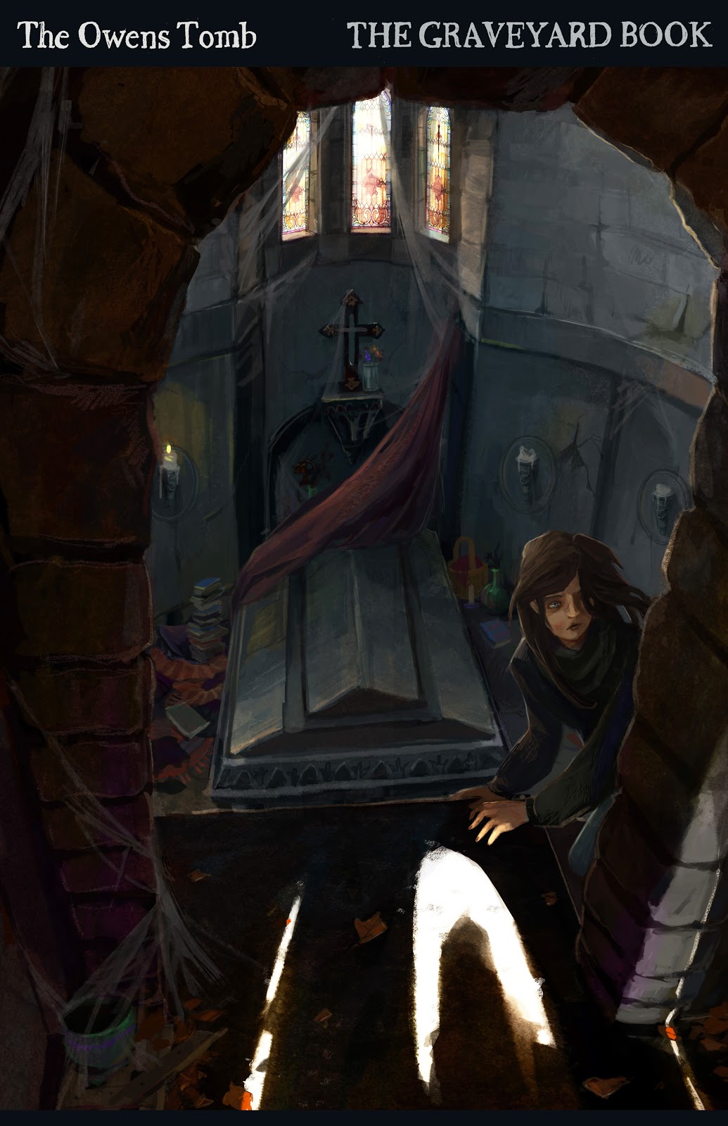 Kate Radomski Illustration: The Graveyard Book - Environments