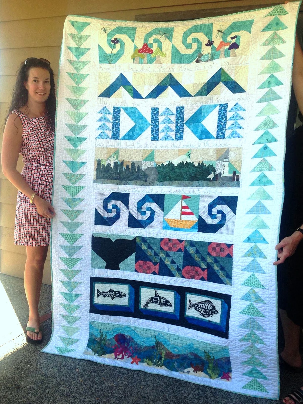 Summer's Snippets: Row by Row Experience Quilt Completed