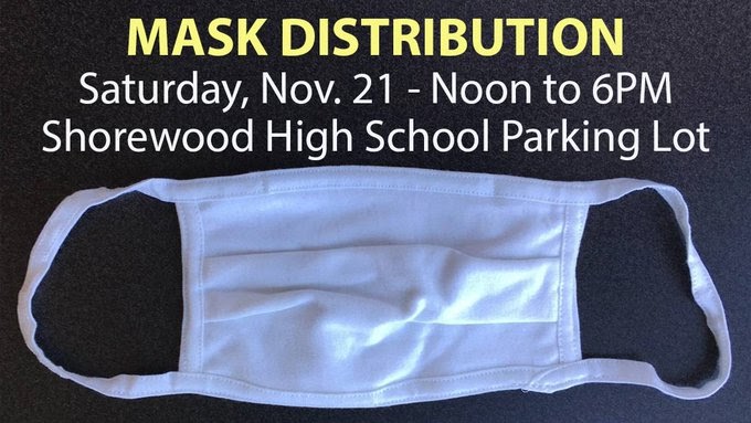 Shoreline Area News: Mask distribution for Shoreline residents on Saturday