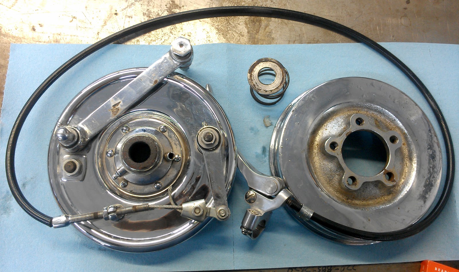 LOVE CYCLES: SOLD!! Knucklehead Springer Mechanical Front Brake for sale