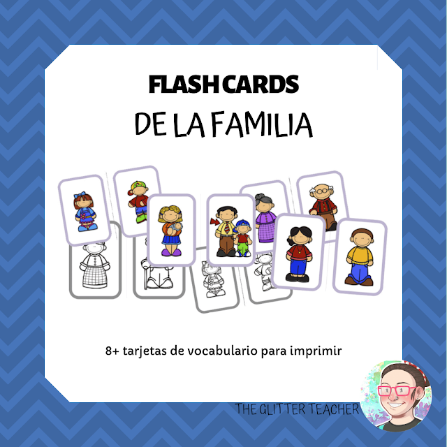 Tarjetas de vocabulario y talking flash cards de los miembros de la ...