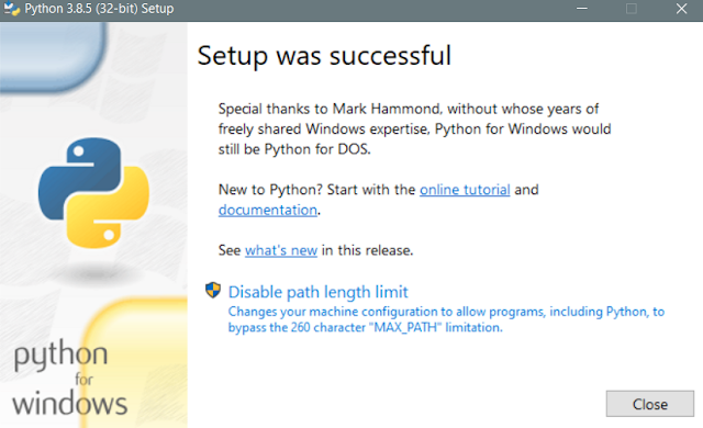 Install Python 3.8.5 Windows 32/64 bit | Download & Installation