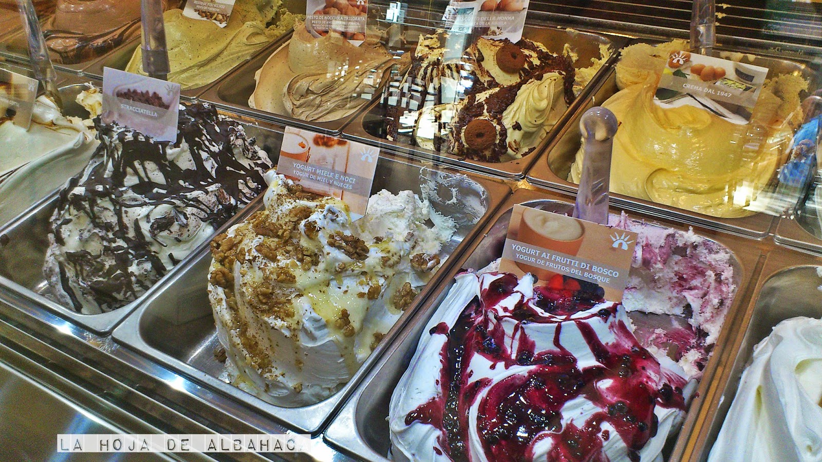 Gelateria La Romana- Madrid / La Hoja de Albahaca