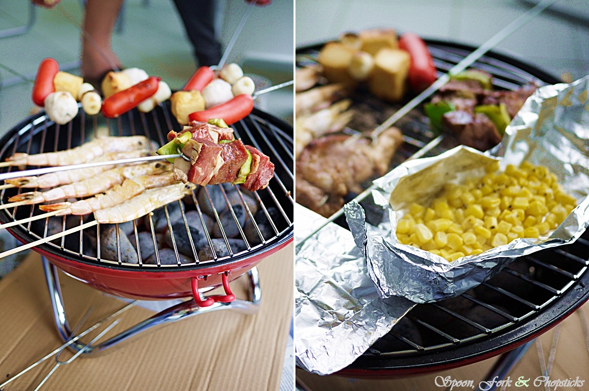 Spoon, fork & Chopsticks: Charcoal barbecuing with friends