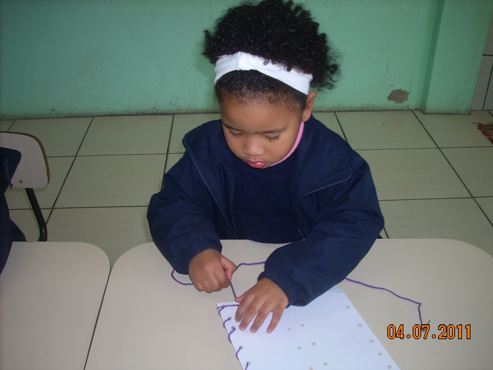 GuSch Criança!: Costurando no Jardim A!