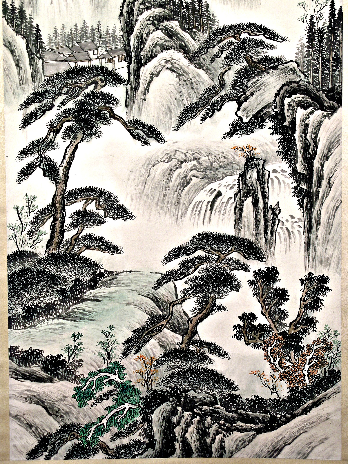 Beautiful Chinese Paintings: Vintage Chinese Scroll Painting by Wang ...