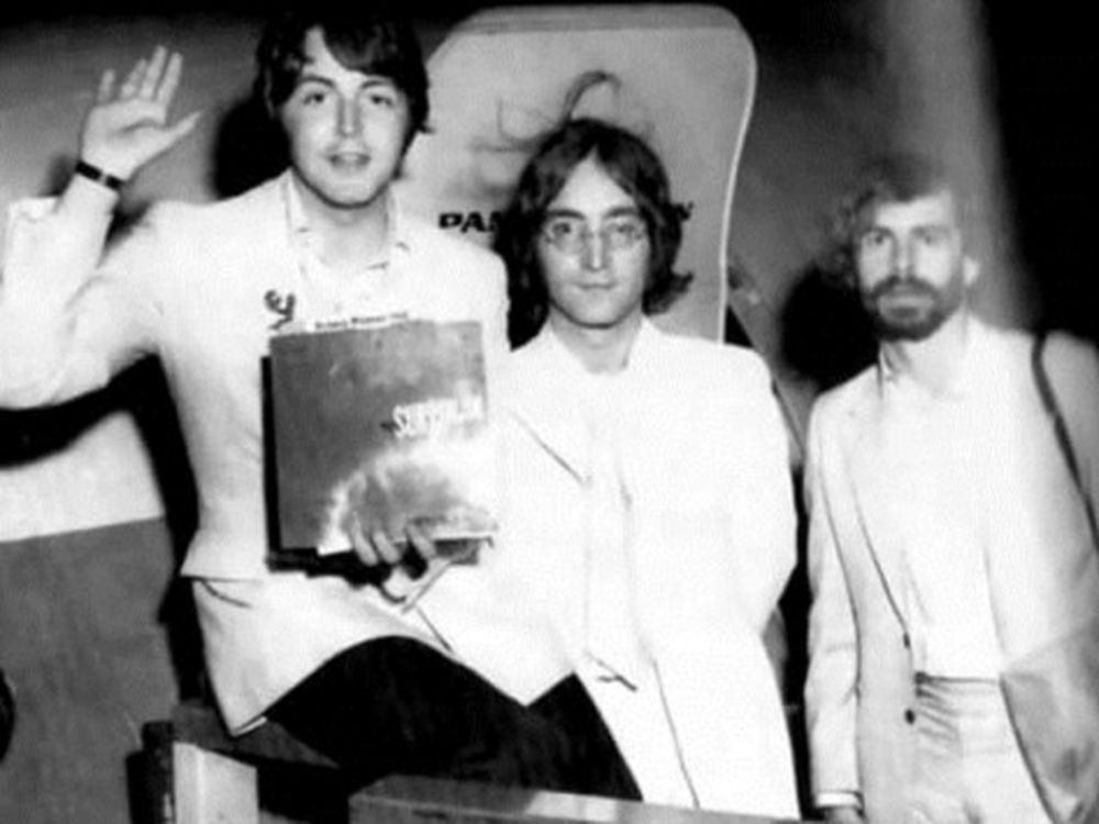 John Lennon Posing With Alexis Mardas’ Nothing Box, 1965 | Vintage News ...