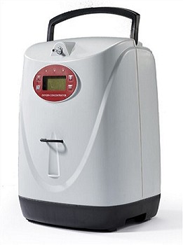 Portable oxygen with 2L continuous and 8L pulse setting