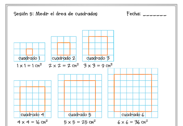 ¡APRENDER MOLA!: MATEMÁTICAS SINGAPUR: TEMA 12. SESIÓN 5 MEDIR EL ÁREA ...