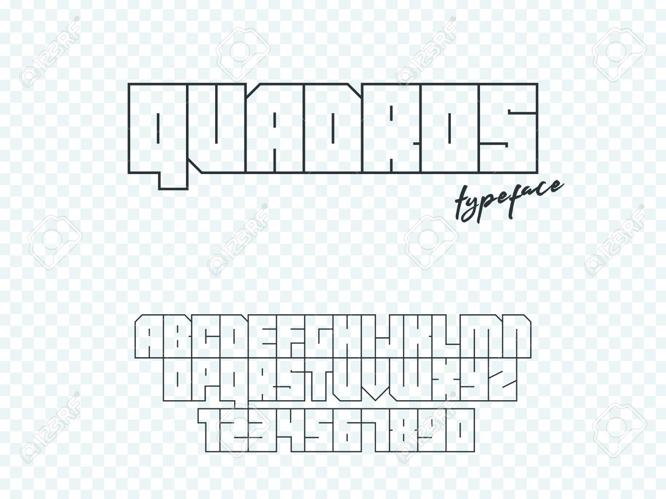 Block Letters And Numbers Font - Letter Format