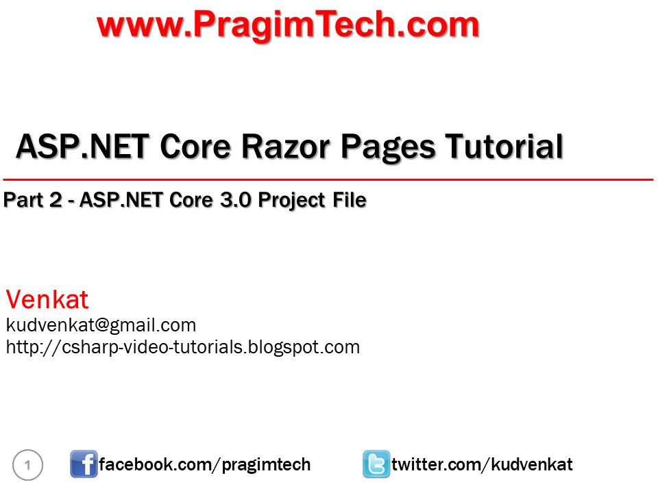 Sql Server Net And C Video Tutorial Aspnet Core 30 Project File Slides
