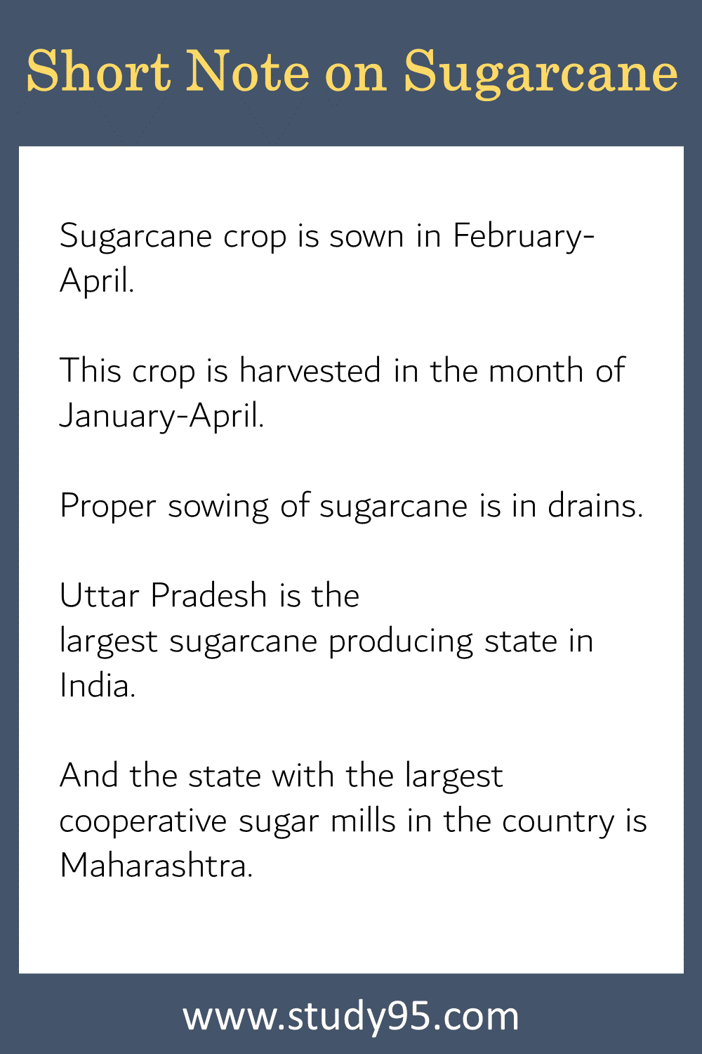 Short Note On Sugarcane Short Note On Sugarcane