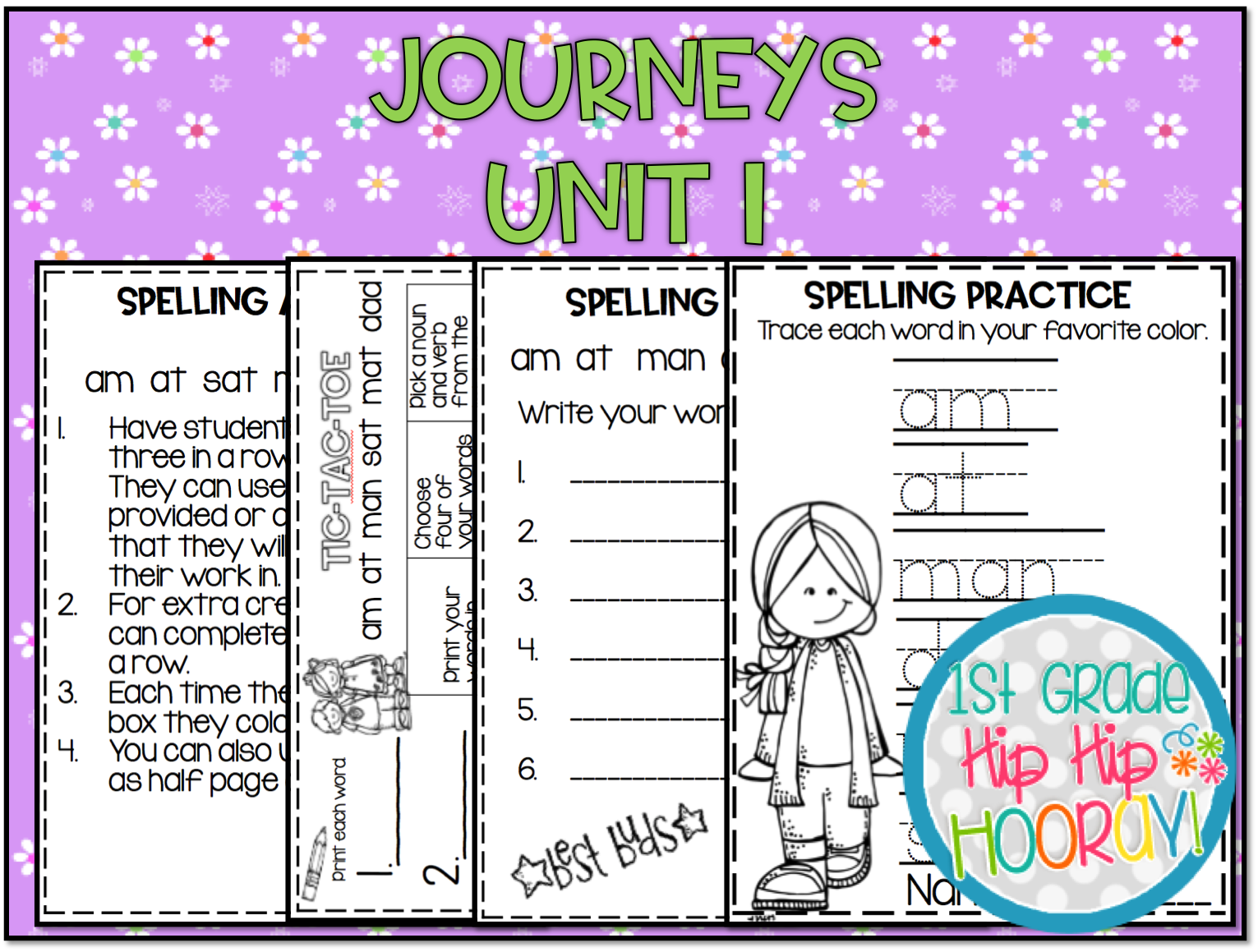 1st Grade Hip Hip Hooray!: Journeys Common Core Unit One