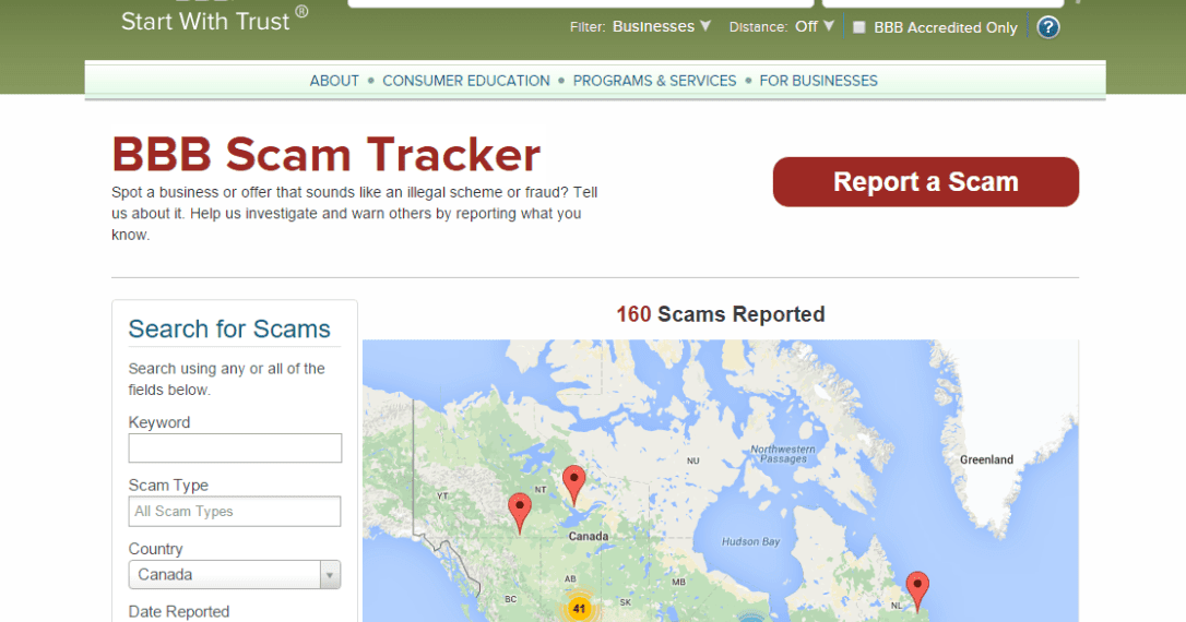 SCG Niagara: USEFUL LINK: BBB Scam Tracker