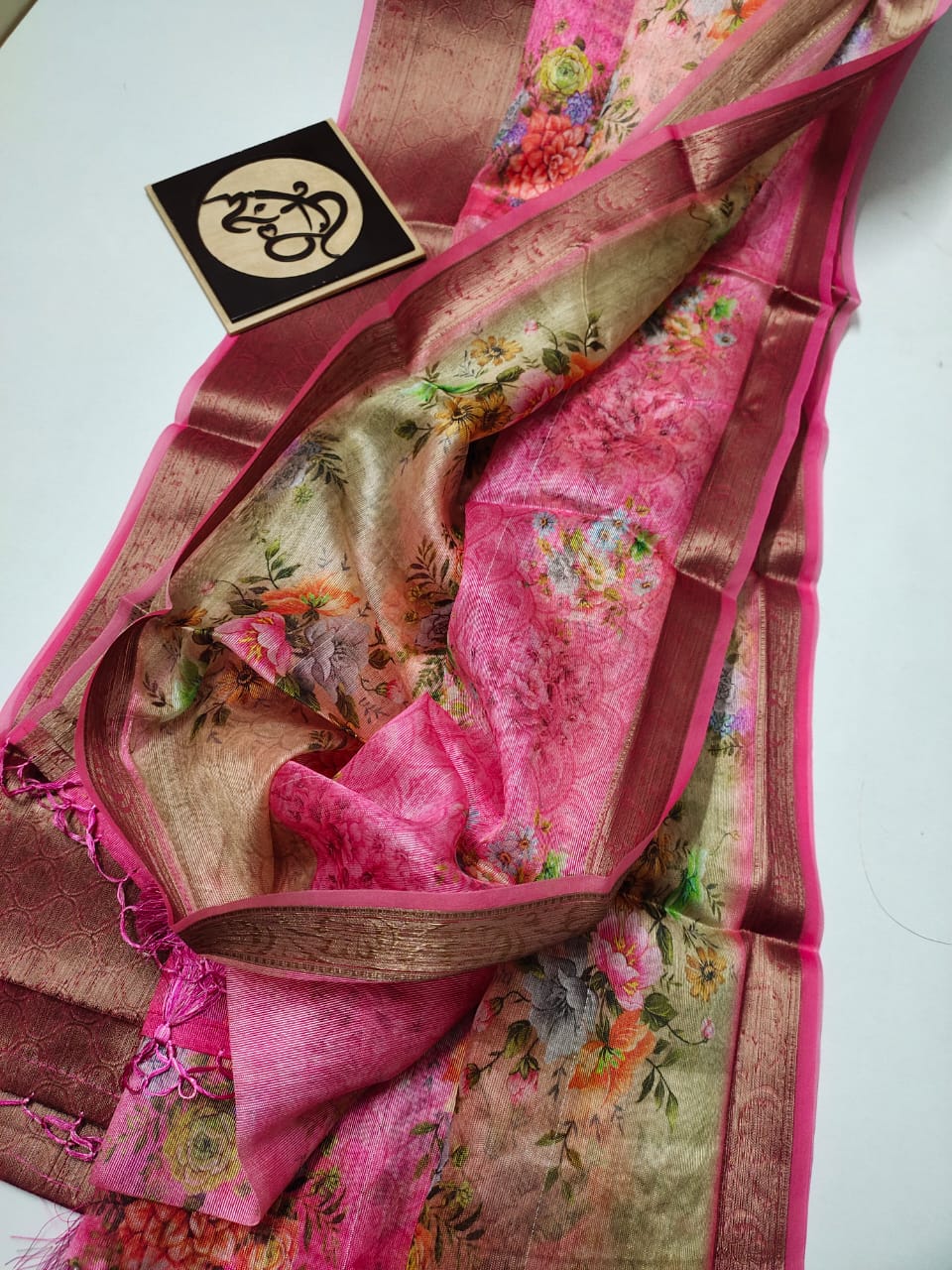 Floral warm silk sarees