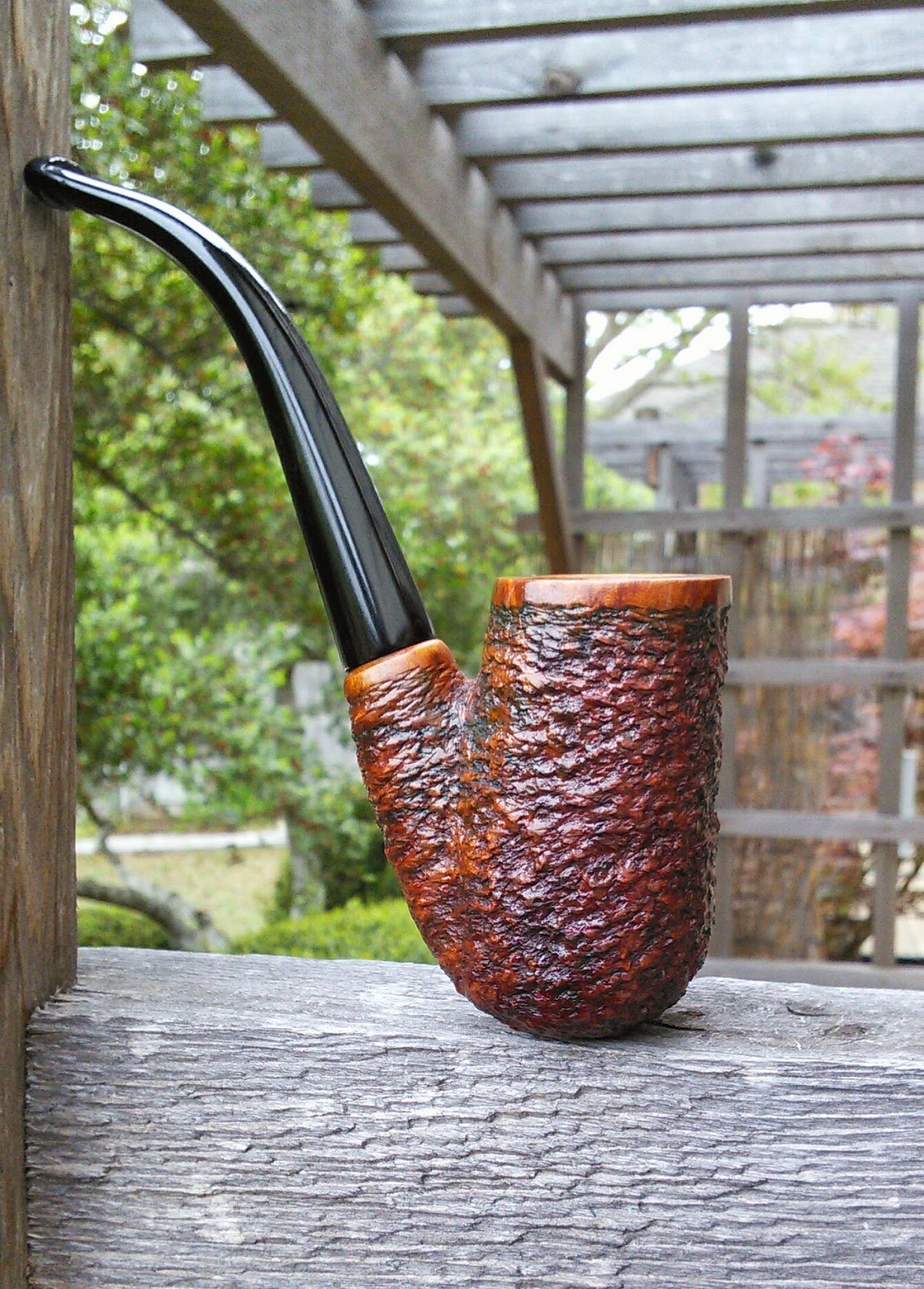 Rex Walden Pipes: Oom Paul Rusticated Bent Briar Tobacco Pipe Rex ...