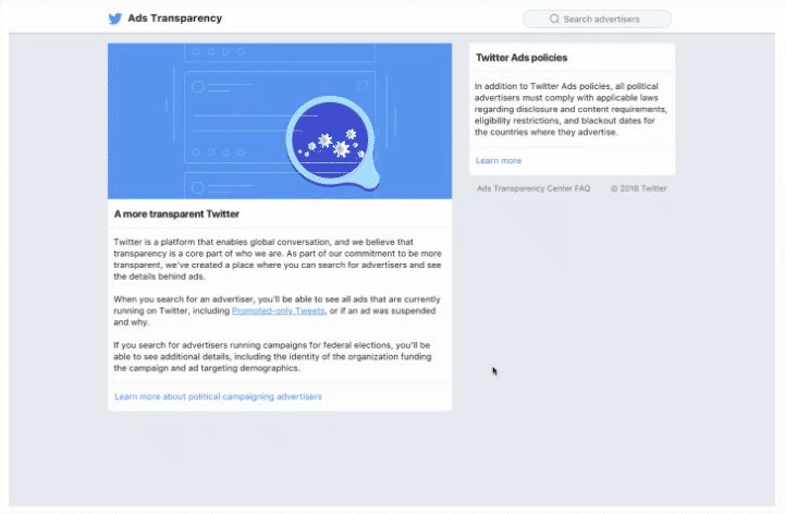 Twitter Finally Launches its Ads Transparency Center
