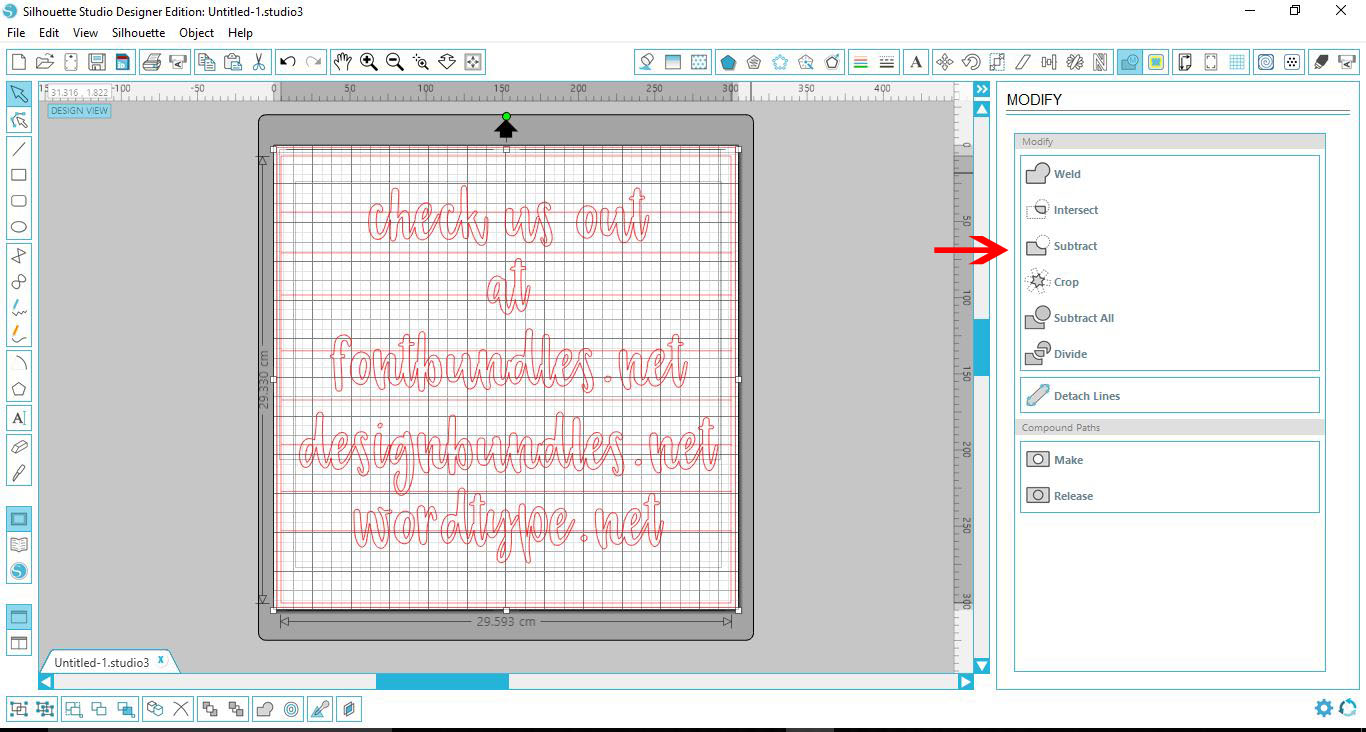 Creating Weeding Lines For Text In Silhouette Studio | Design Bundles