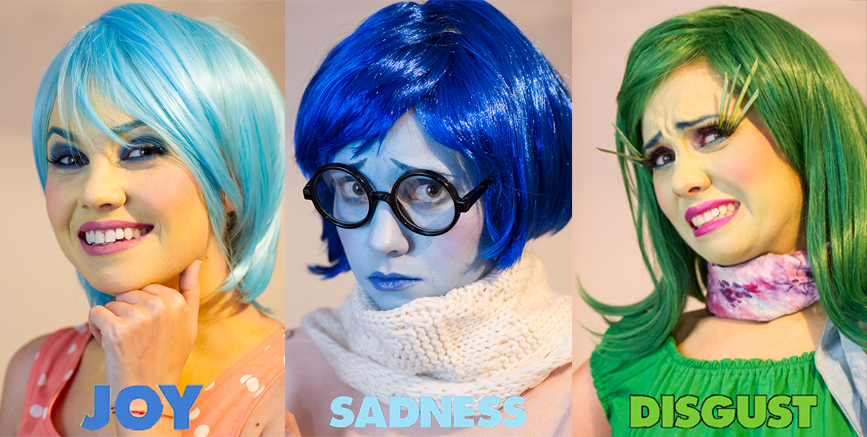 INSIDE OUT Movie | JOY | SADNESS | DISGUST Makeup Tutorial | Halloween ...