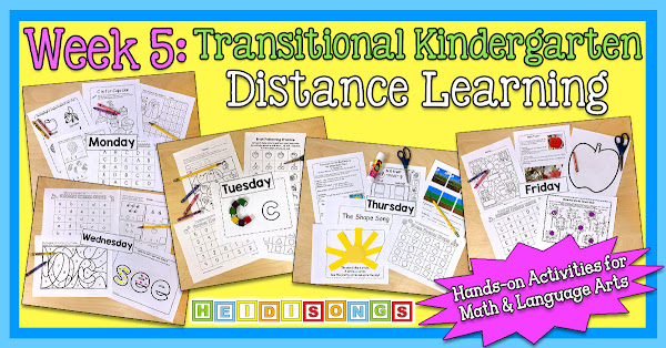 Fall WEEK 5 - TK Distance Learning Packet! (NO PREP PRINTABLES!)