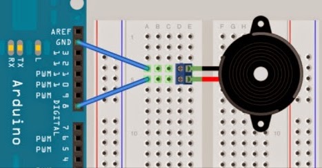 13 - Piezo Sounder Alarm - Belajar Arduino