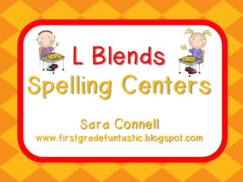 First Grade Funtastic: L Blends Freebie