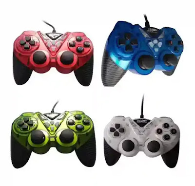 Joystick Controller Double Shock Wired USB 2.0 Gamepad Joypad