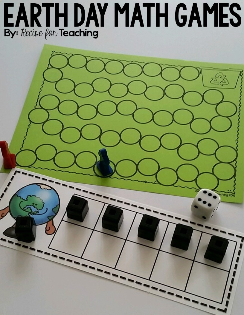 Earth Day Math Games - Recipe for Teaching