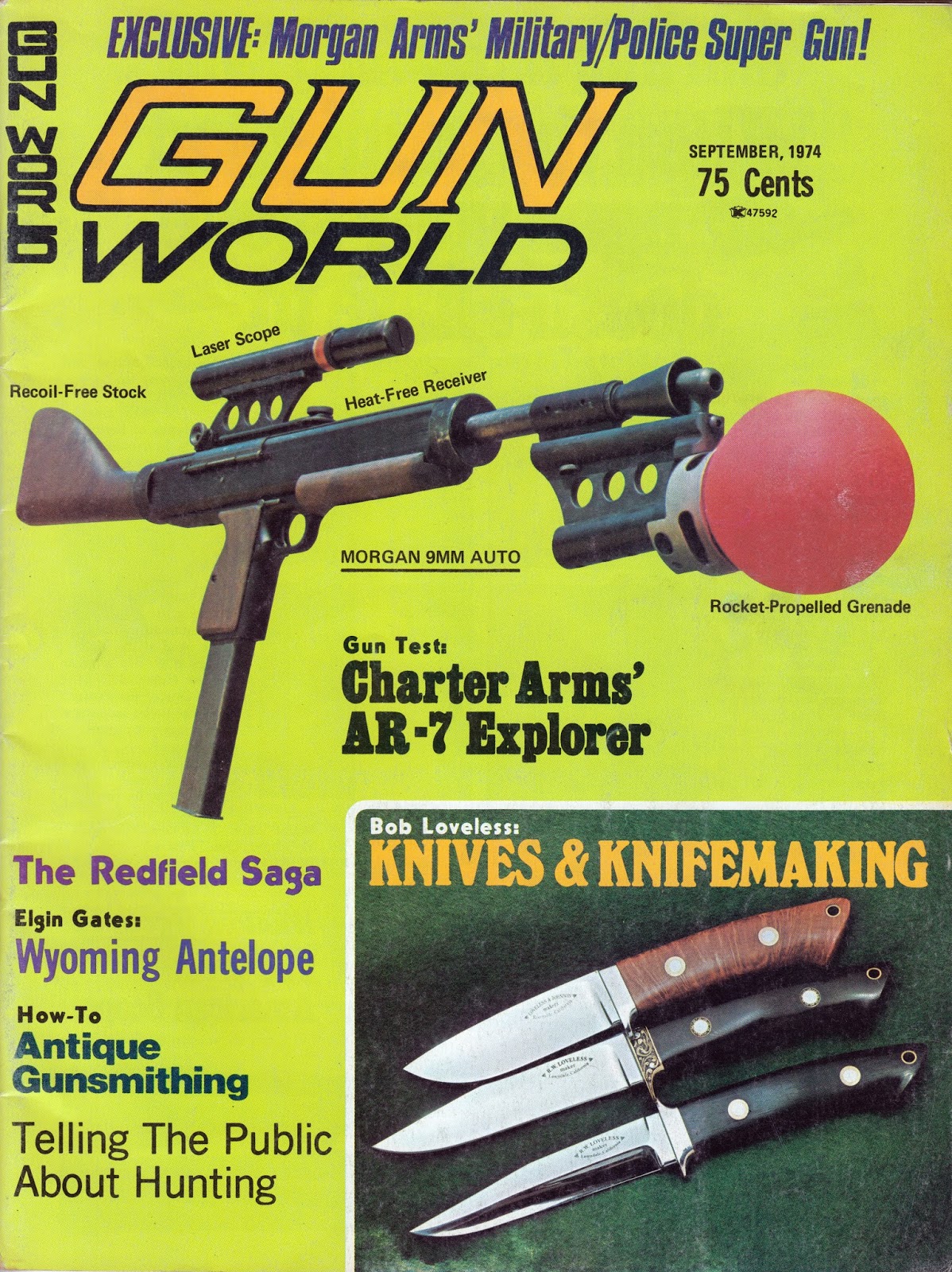 Arms of the 80's: Magazine Cover of the Day: Gun World, September 1974 ...