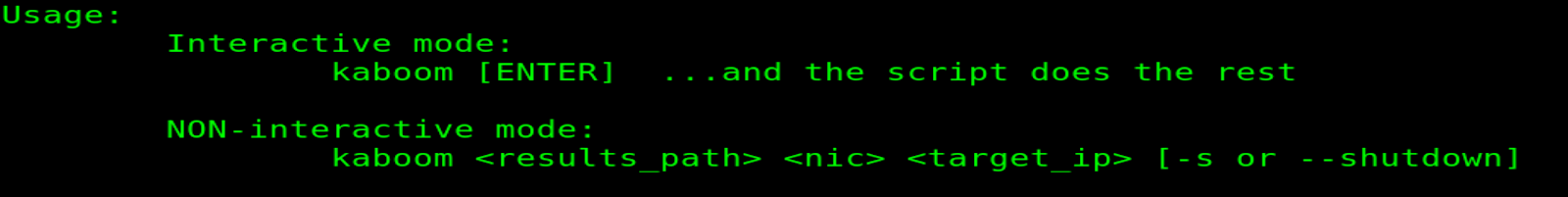 Kaboom - Automatic Pentest