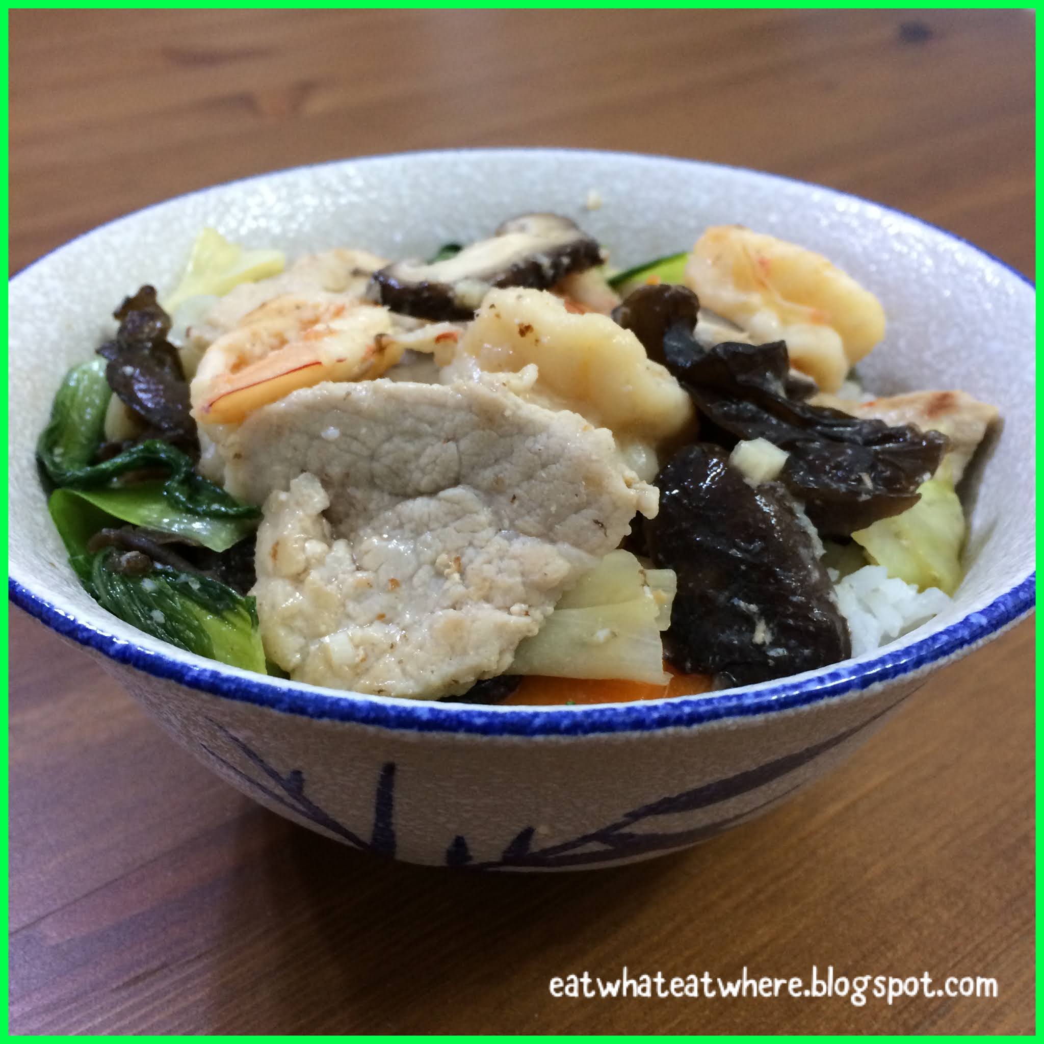 Eat what, Eat where?: #ewew cooks Chukadon (Chinese-Style Rice Bowl)