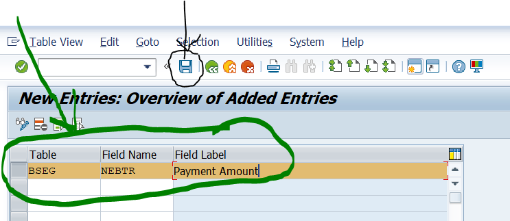 SAP ABAP Central: How to Add Payment Amount Field in FBL1N Transaction ...