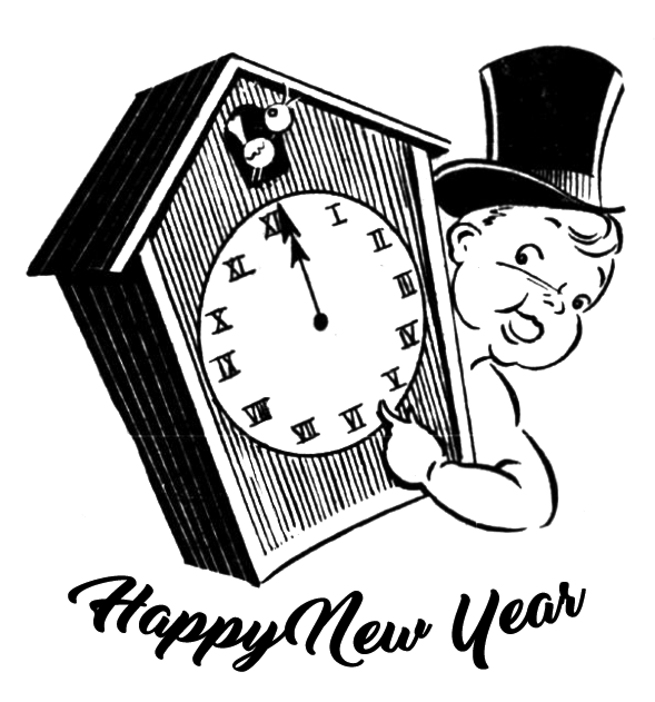 New Years Eve Clock Clip Art