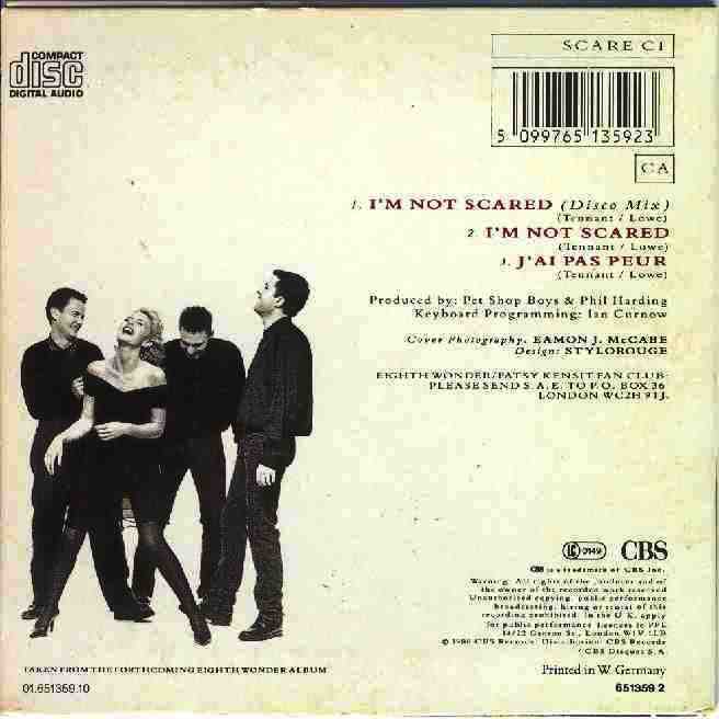 .: Eighth Wonder - I'm Not Scared (Vinyl, 12,inc - Ano - 1988 )