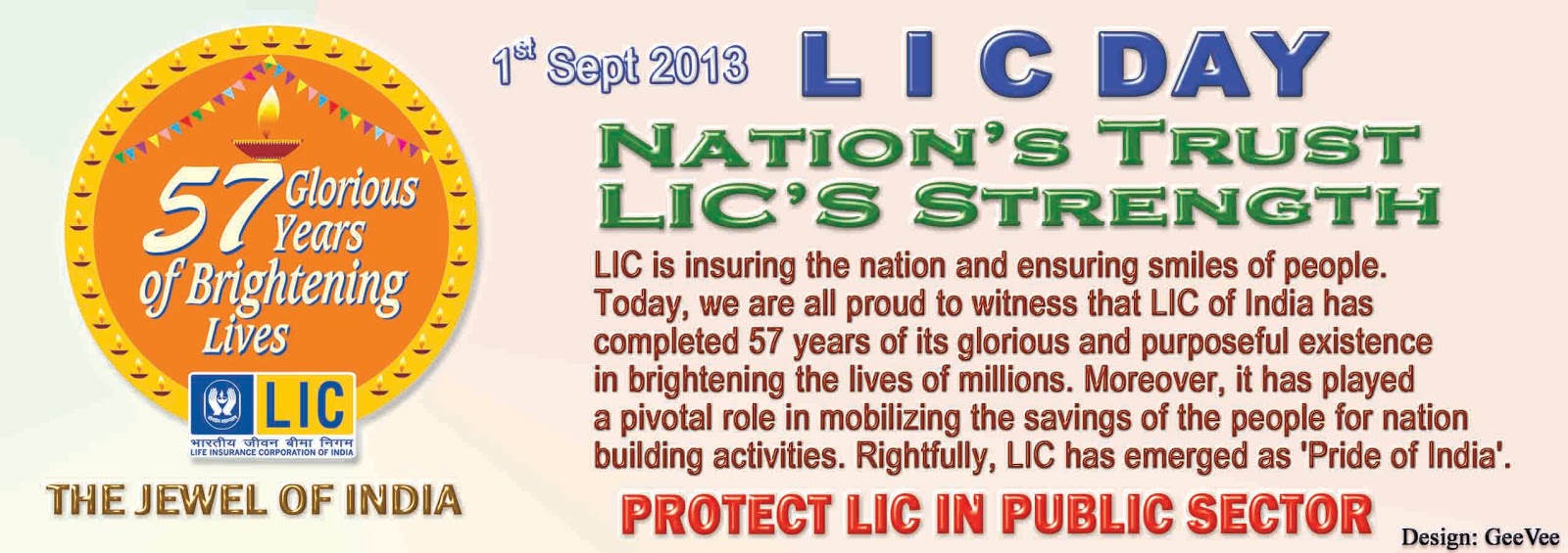 GeeVee Rajahmundry: LIC - THE JEWEL OF INDIA