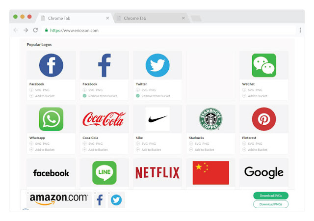 موقع Instant logo search للبحث عن وتحميل شعارات العلامات التجارية ...