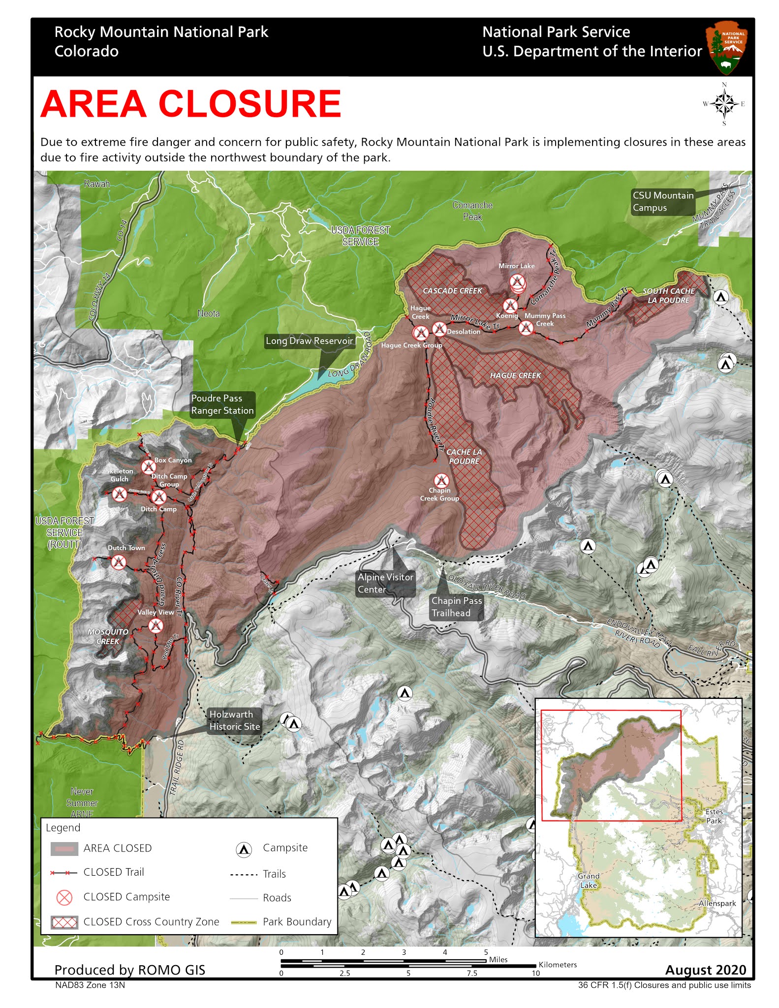 Rocky Mountain Journal: Rocky Mountain National Park Closes Northwest ...