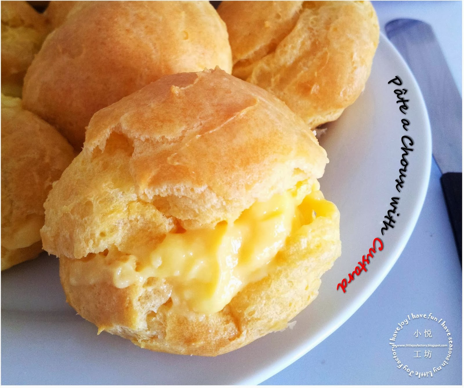 Pâte à Choux (Cream Puff) with Custard Filling