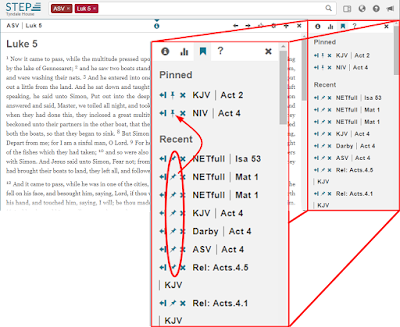 STEPBible User Guide: Personal setup