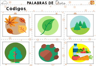 Recurso imprimible: Pack palabras de otoño - la caja de las palabras ...