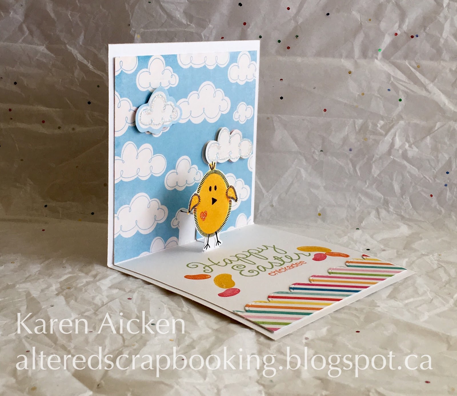 Altered Scrapbooking: Easter Chick Pop-Up Card