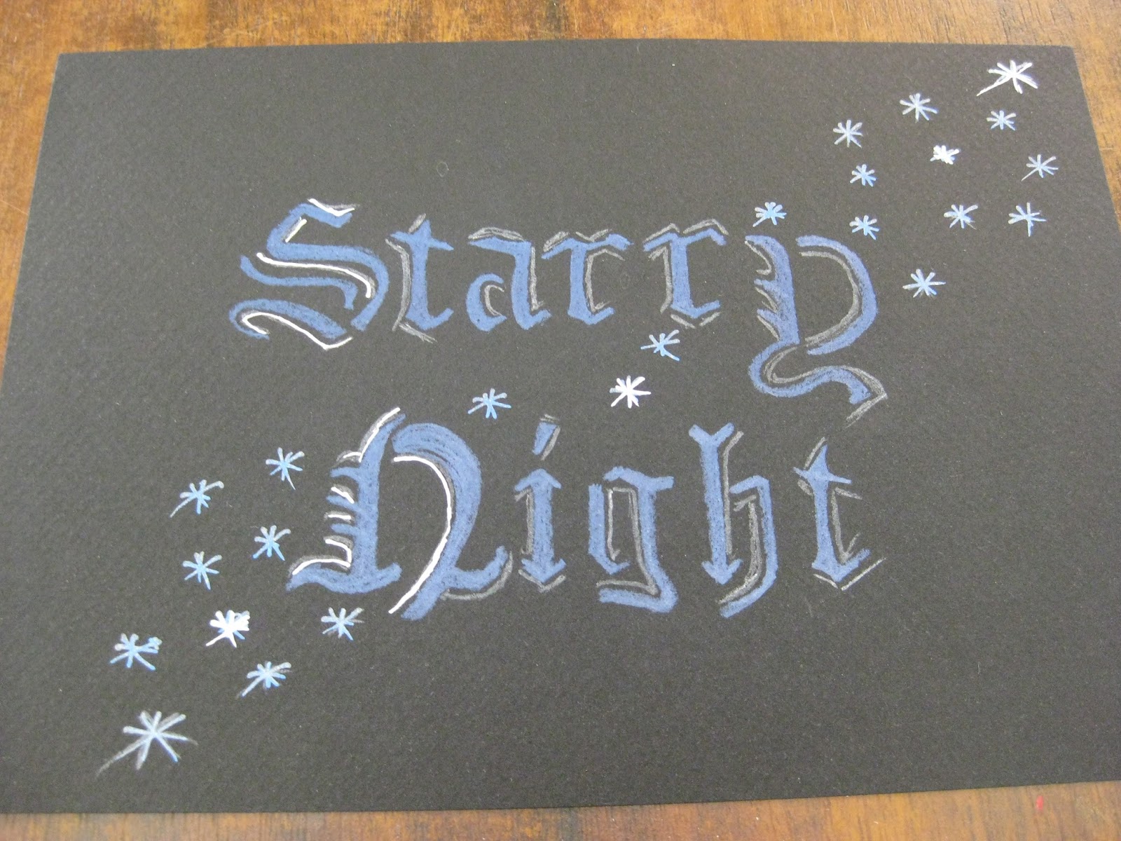 Calligraphy Southscribes Inc.: Starry - The Word a Month