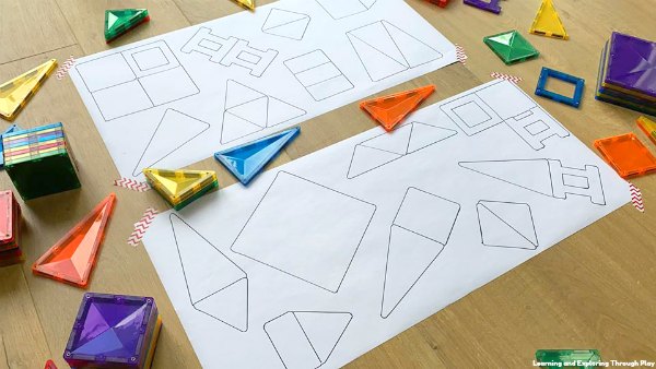 Learning and Exploring Through Play: DIY Magnetic Tile Puzzles