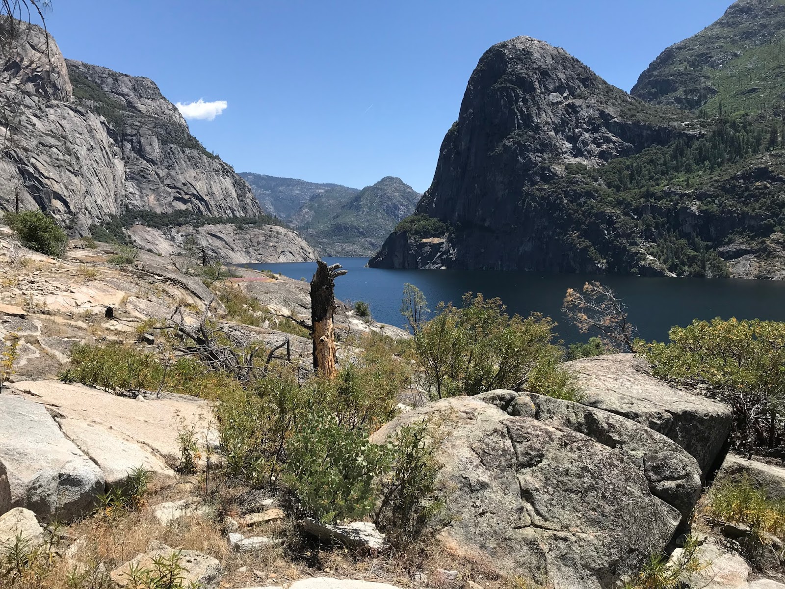 Hetch Hetchy Valley; Hetch Hetchy Railroad, abandoned Lake Eleanor Road ...