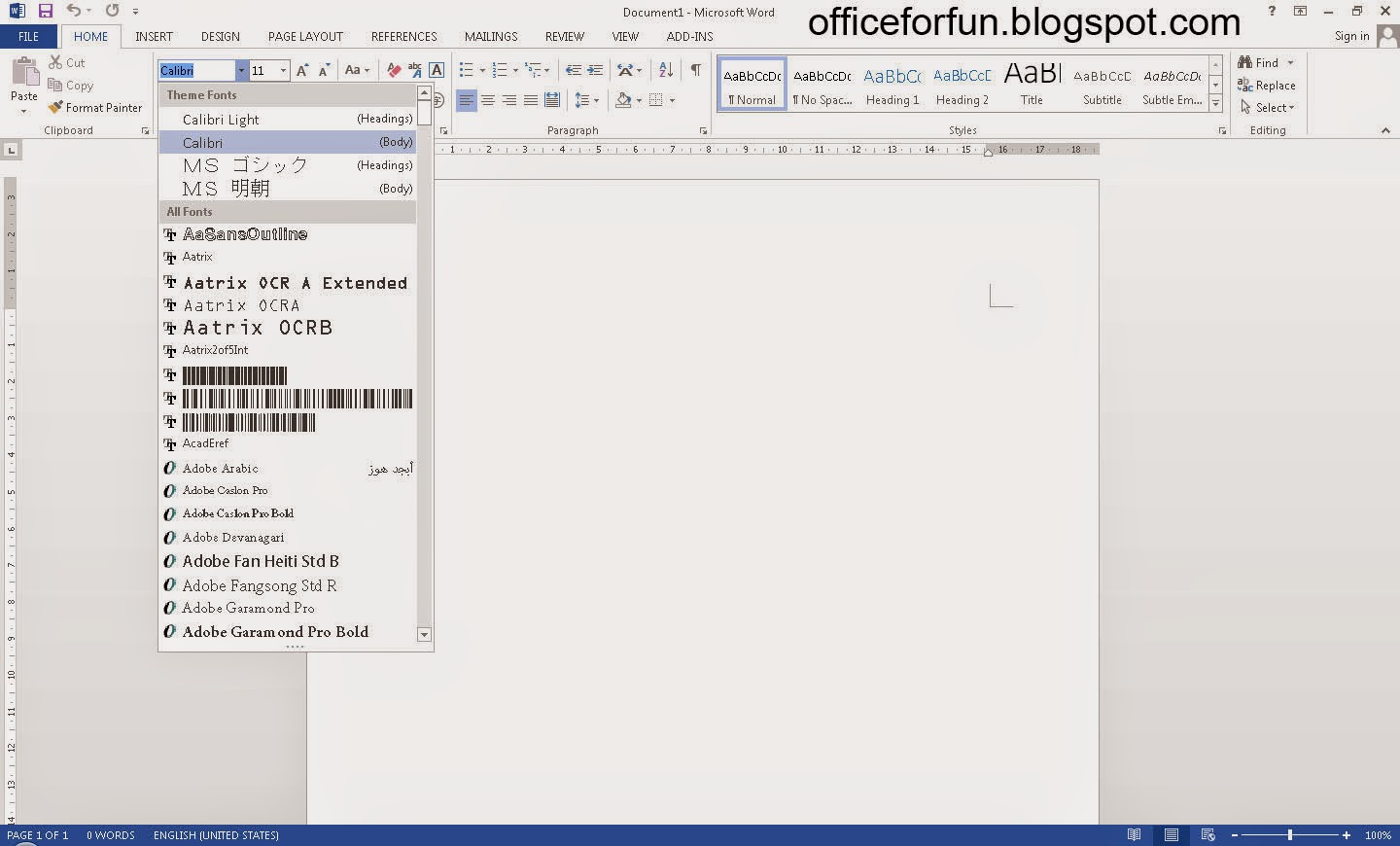 Cara Mengubah Bentuk dan Ukuran Huruf/Font Pada Microsoft Word ...