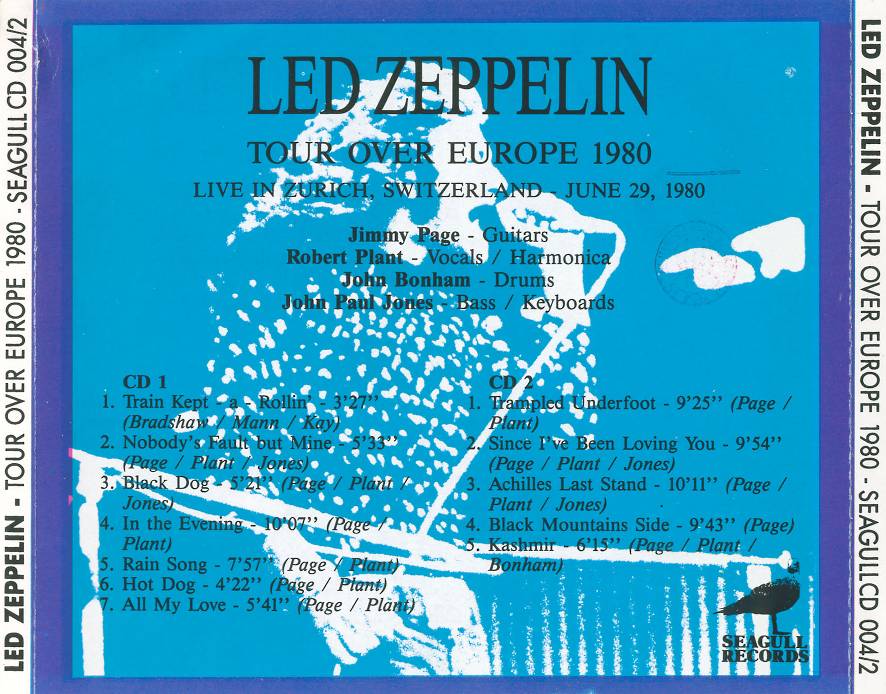 T.U.B.E.: Led Zeppelin - 1980-06-29 - Zurich, CH (SBD/FLAC)
