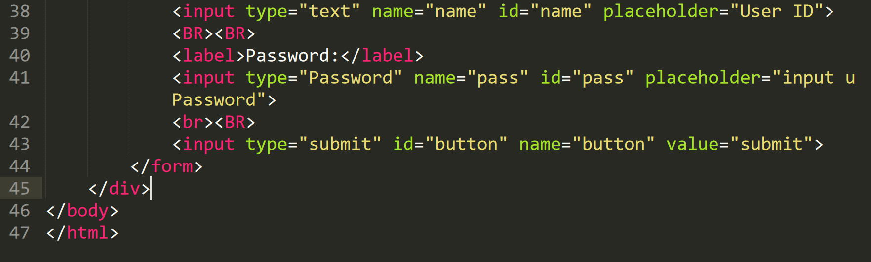 How To Create a Login Form